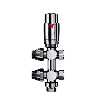 Designradiator Ella 80x60cm chroom 468W midden aansluiting - Voordelig ...