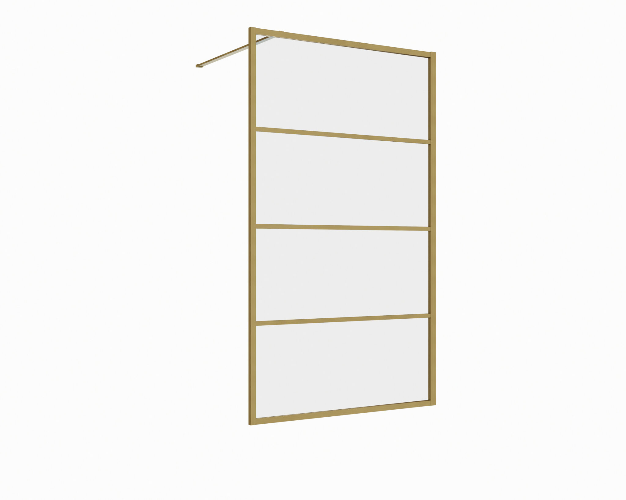 80x200 inloopdouche serie Rafaella mat goud - Voordelig Design Sanitair