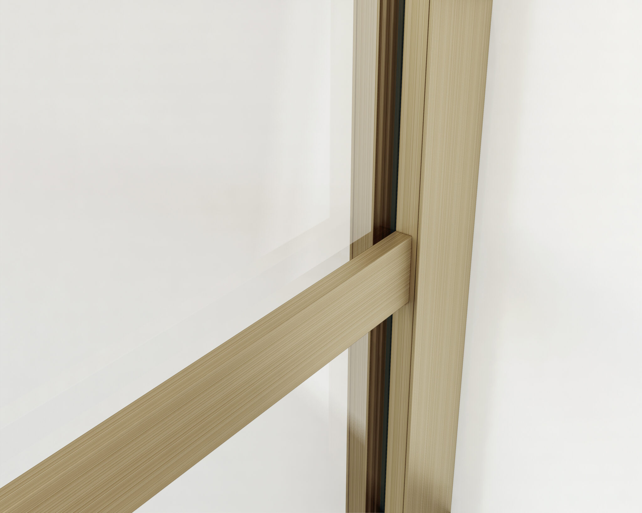 80x200 inloopdouche serie Rafaella mat goud - Voordelig Design Sanitair