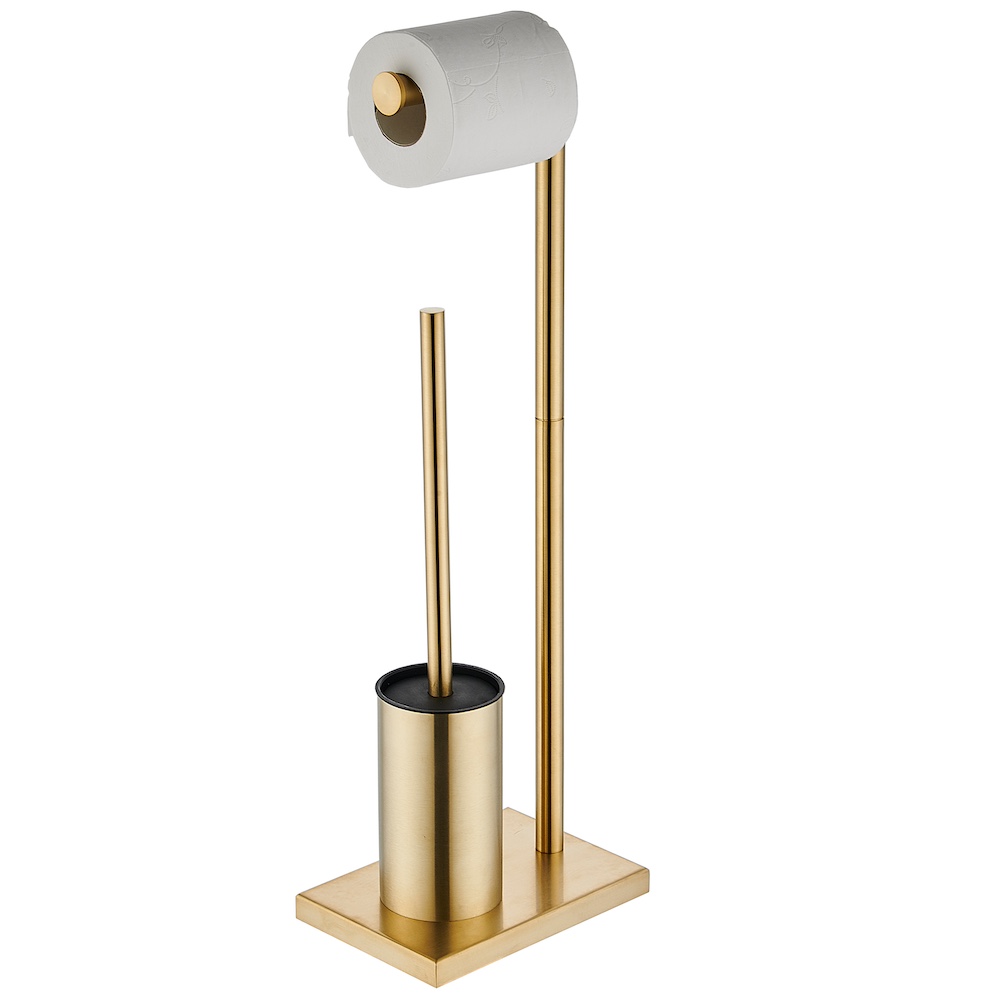 Toiletbutler met wc rolhouder en wc borstel met houder compleet mat ...